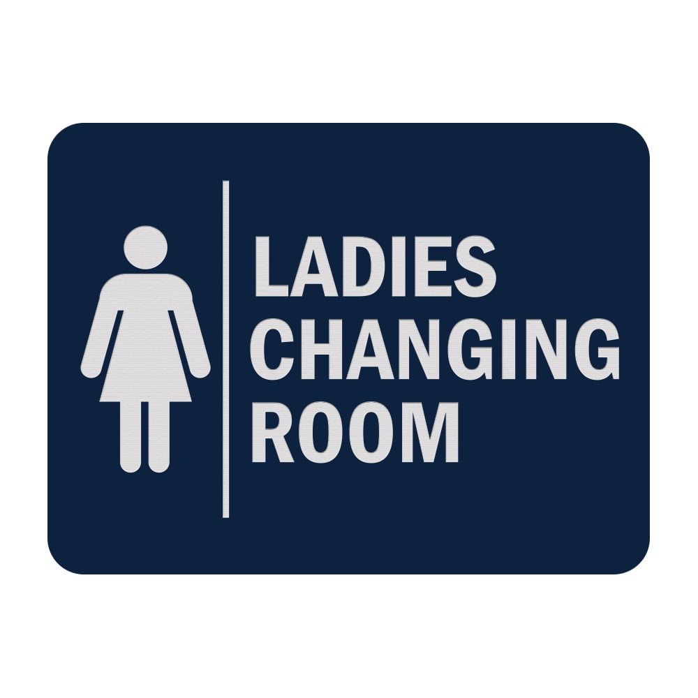 Signs ByLITA Classic Framed Ladies Changing Room Sign (Navy Blue ...