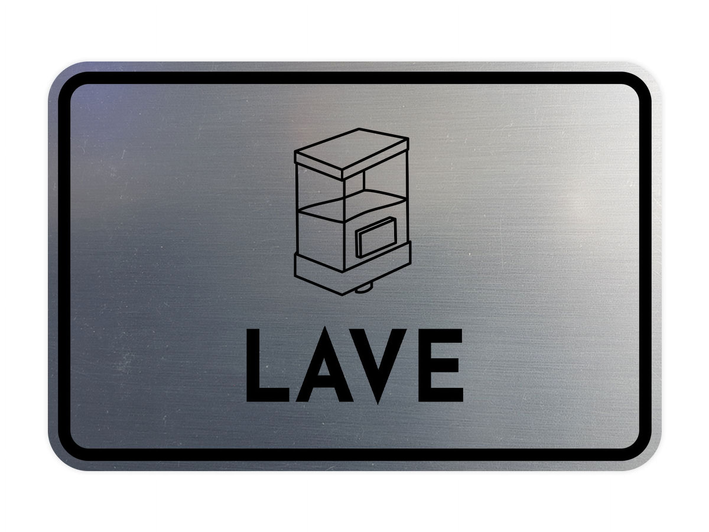 Signs ByLITA Classic Framed Lave Door or Wall Sign Durable ABS Plastic ...