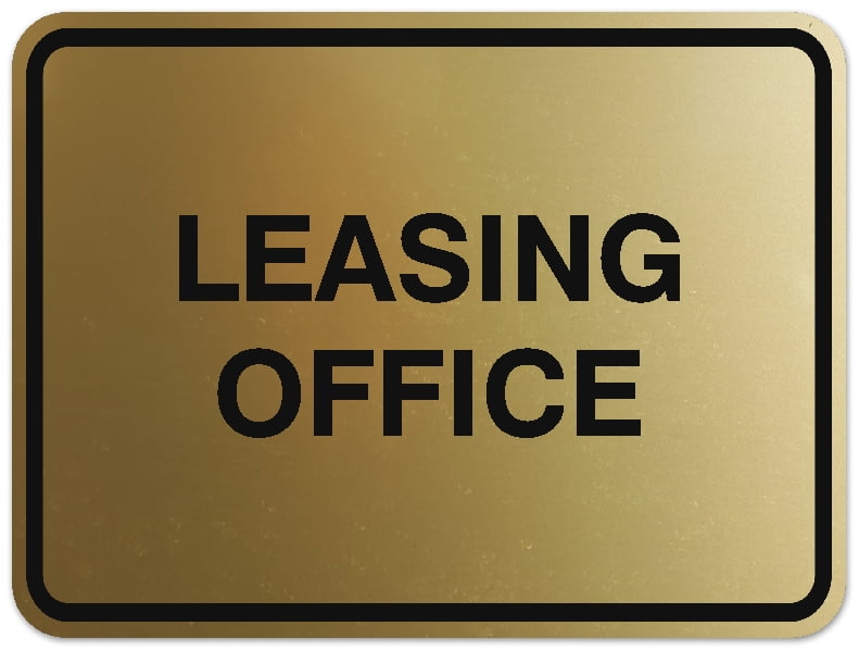 Signs ByLITA Classic Framed Leasing Office Sign - Easy Installation ...