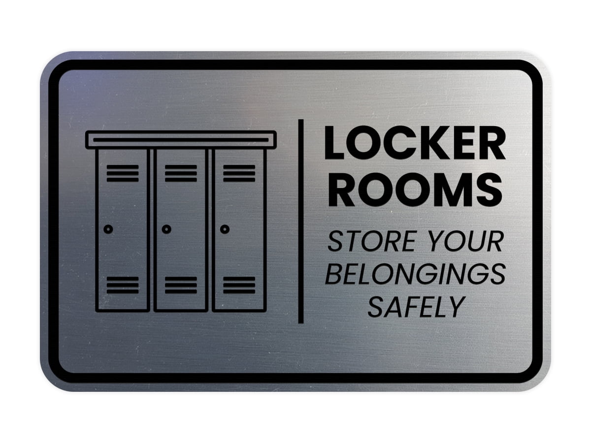 Signs ByLITA Classic Framed Locker Rooms Store Your Belongings Safely ...