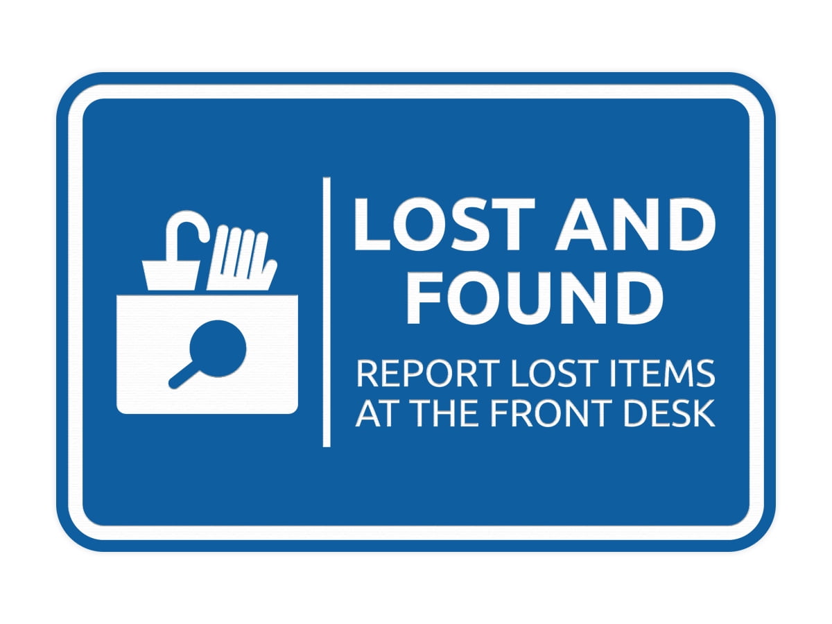 Signs ByLITA Classic Framed Lost and Found Report Lost Items at the ...