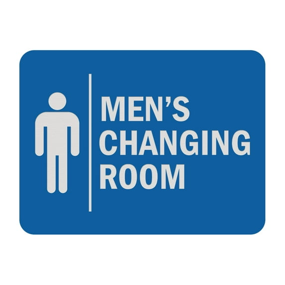 Signs ByLITA Classic Framed Men's Changing Room Sign (Blue) - Large ...