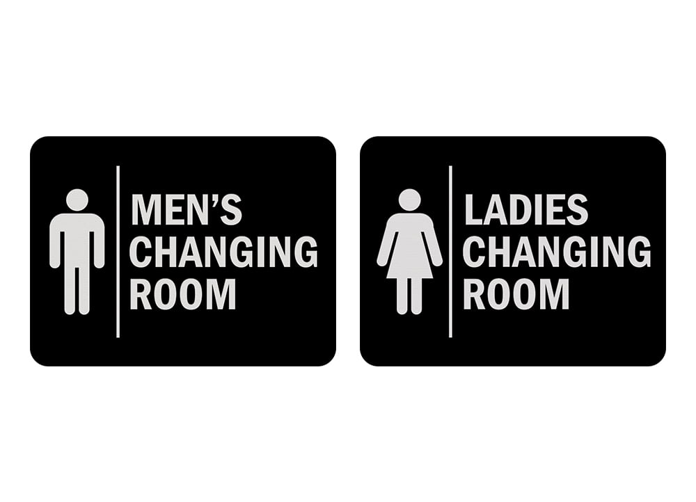 Signs ByLITA Classic Framed Men's Changing Room and Ladies Changing ...