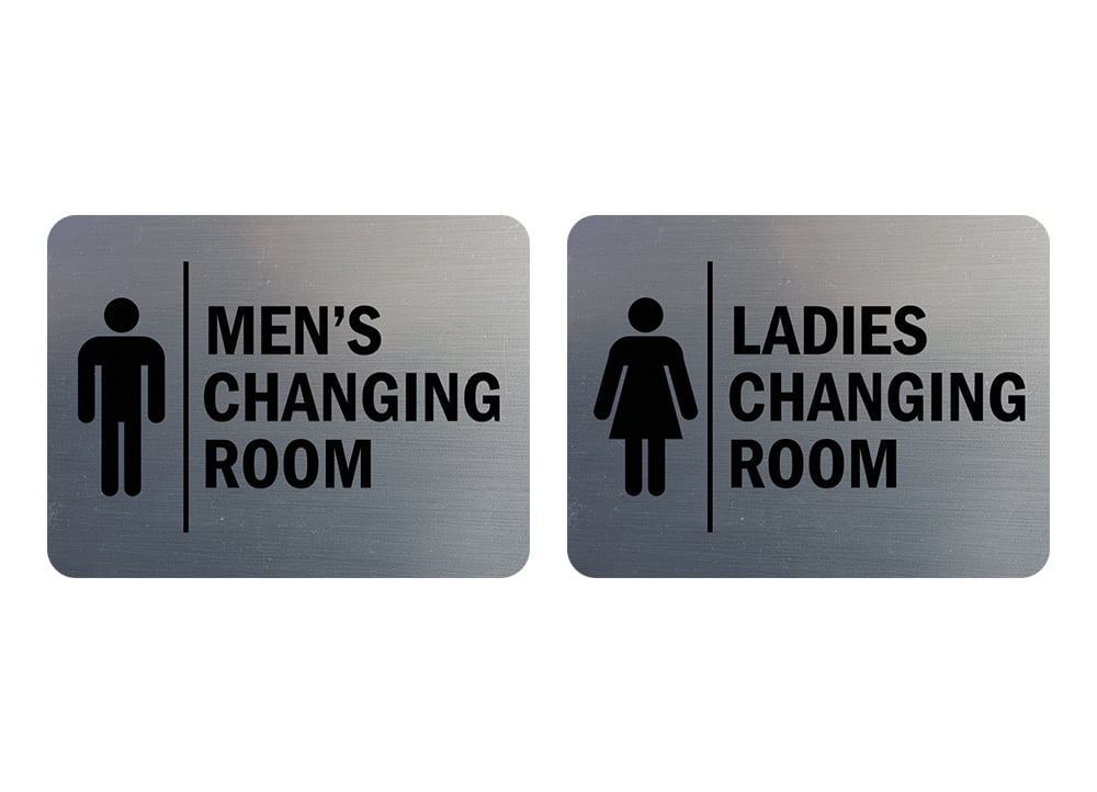 Signs ByLITA Classic Framed Men's Changing Room and Ladies Changing ...