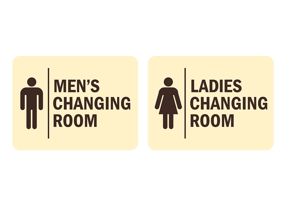 Signs ByLITA Classic Framed Men's Changing Room and Ladies Changing ...
