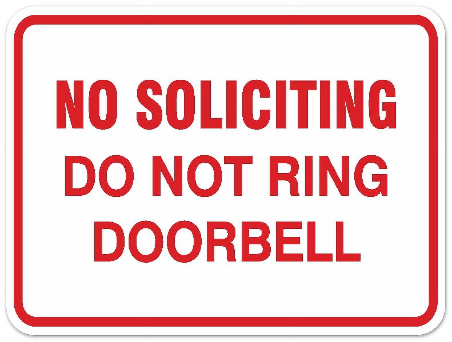 Signs ByLITA Classic Framed NO SOLICITING DO NOT RING DOORBELL Door or ...