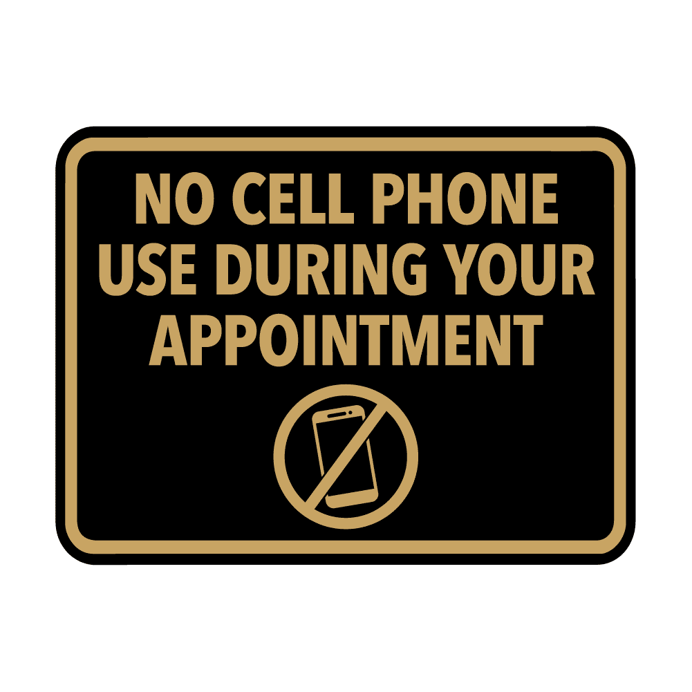 Signs ByLITA Classic Framed No Cell Phone Use During Your Appointment ...