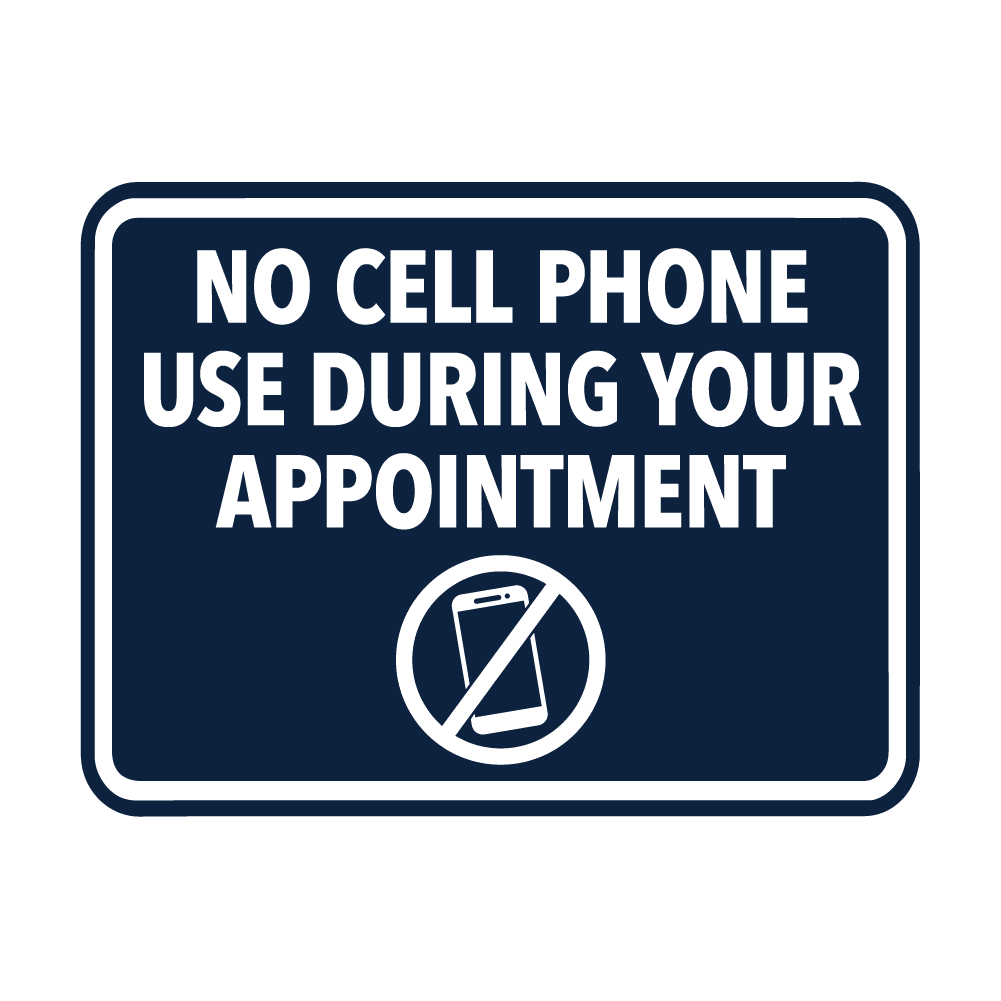 Signs ByLITA Classic Framed No Cell Phone Use During Your Appointment ...