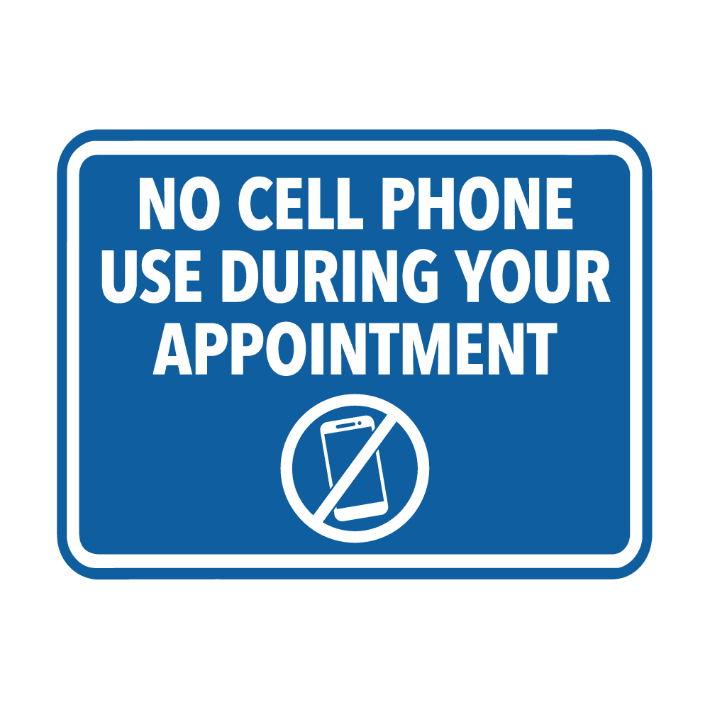 Signs ByLITA Classic Framed No Cell Phone Use During Your Appointment ...
