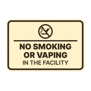 Clean Air Zone No Smoking or Vaping Allowed Symbols Sign - Walmart.com