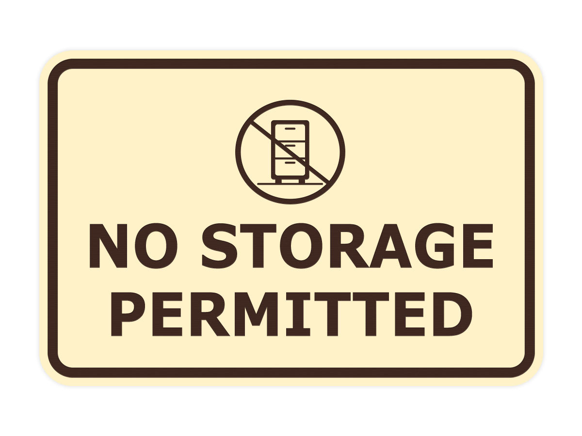 Signs ByLITA Classic Framed, Safe Zone Sign (Ivory/Dark Brown) - Large ...