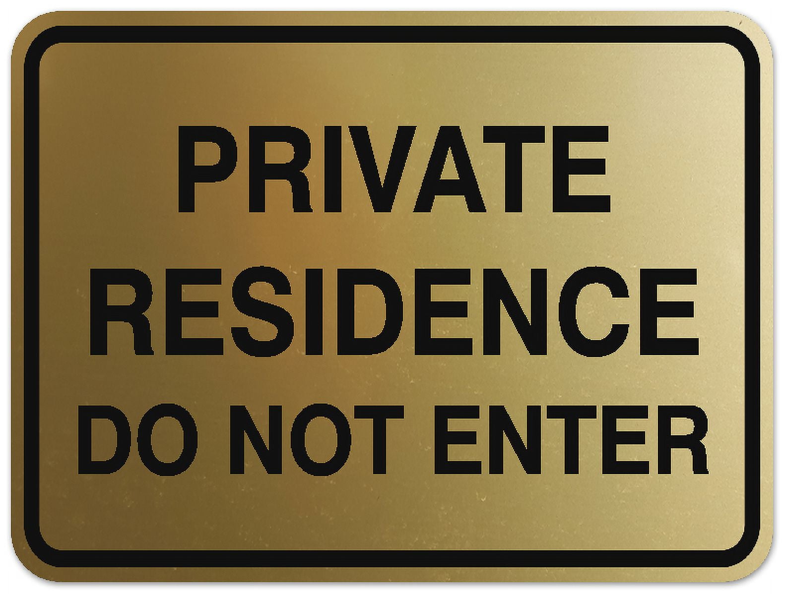 Signs ByLITA Classic Framed PRIVATE RESIDENCE DO NOT ENTER Door or Wall ...