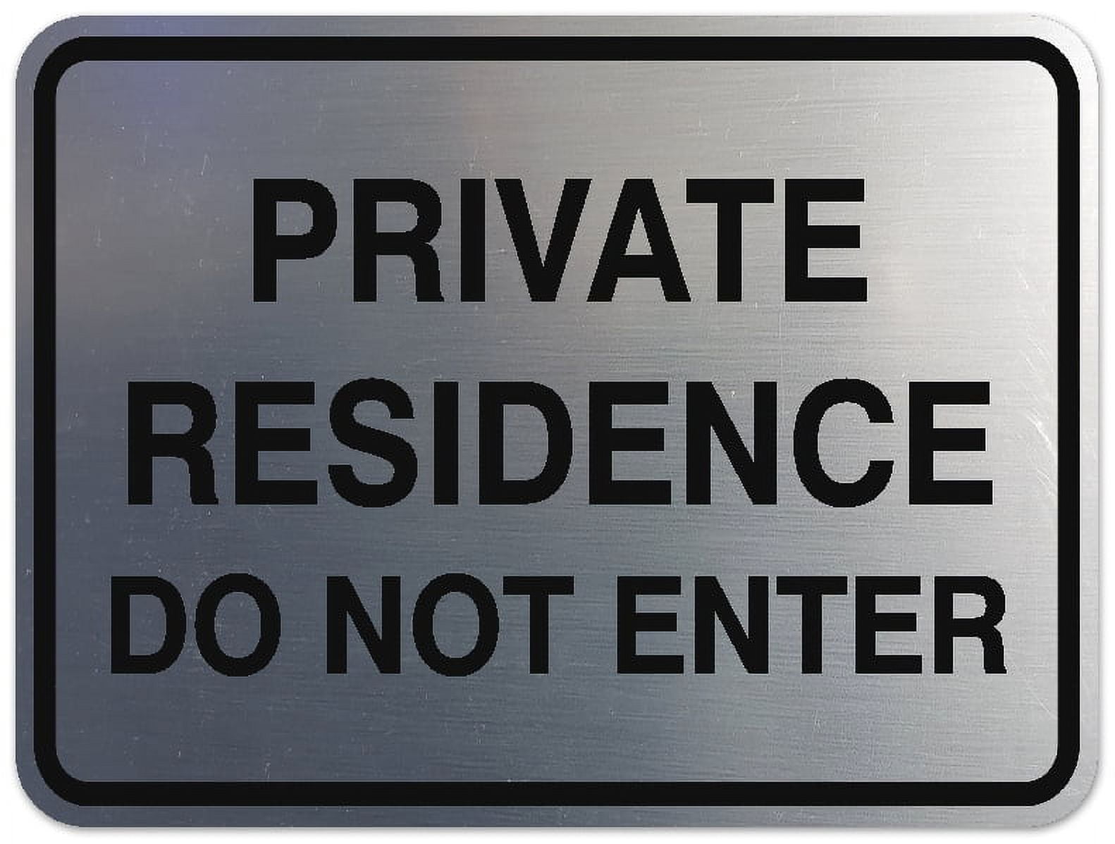 Signs ByLITA Classic Framed PRIVATE RESIDENCE DO NOT ENTER Door or Wall ...