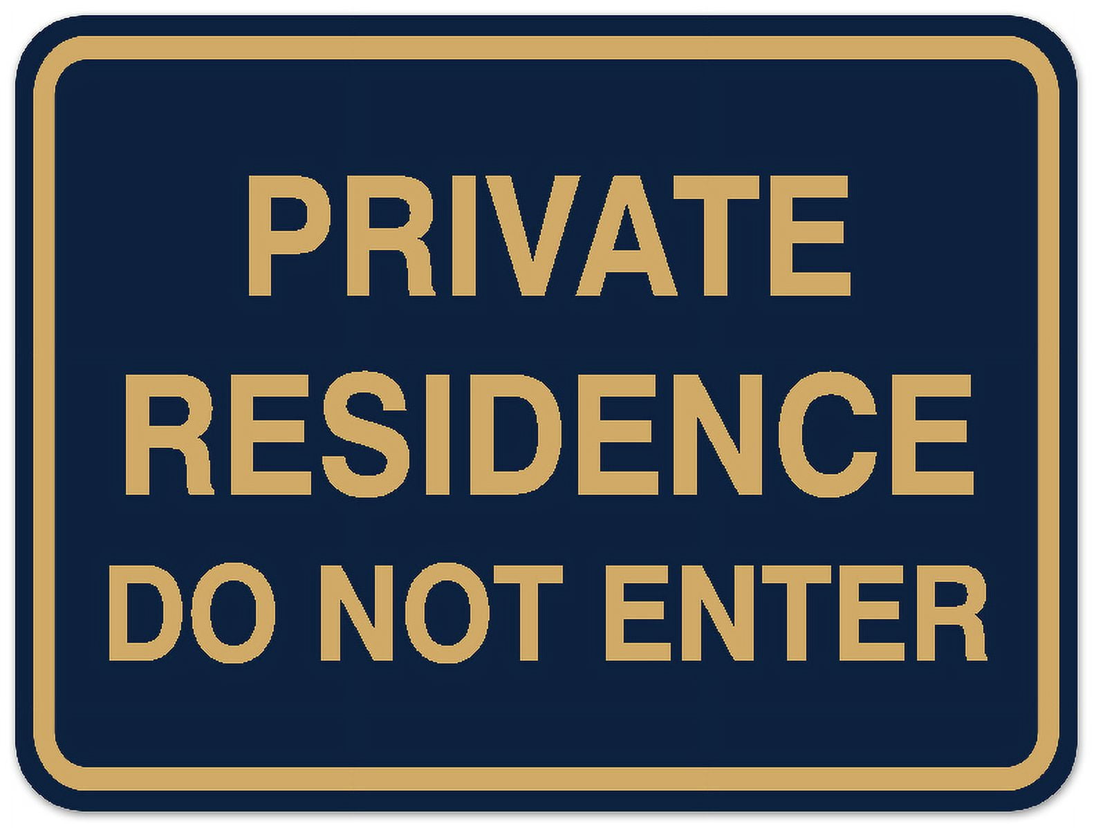 Signs ByLITA Classic Framed PRIVATE RESIDENCE DO NOT ENTER Door or Wall ...