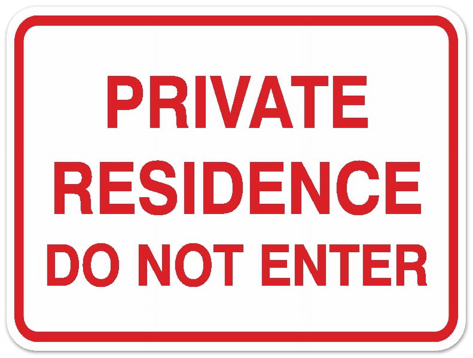 Signs ByLITA Classic Framed PRIVATE RESIDENCE DO NOT ENTER Door or Wall ...