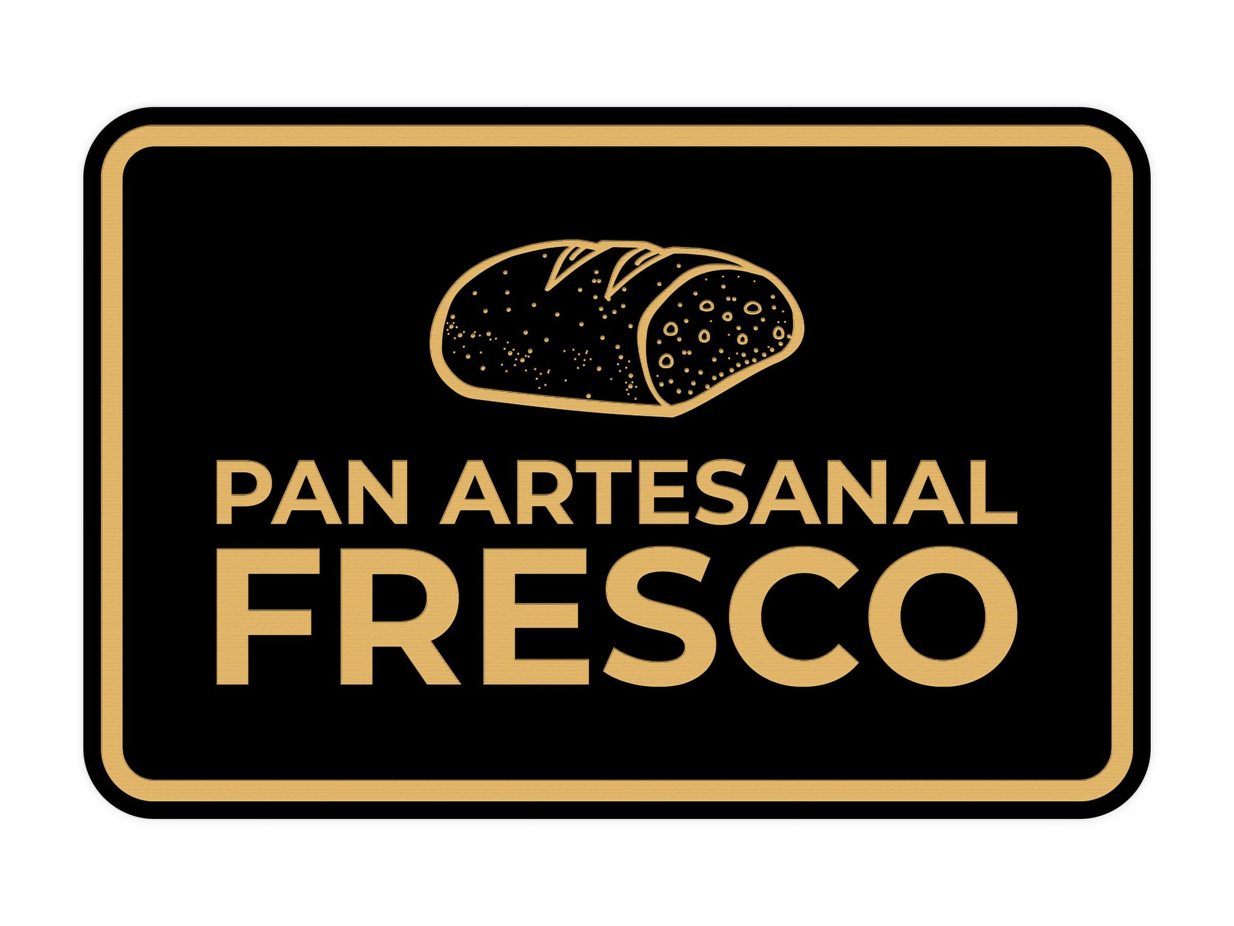 Signs ByLITA Classic Framed Pan Artesanal Fresco Door or Wall Sign ...