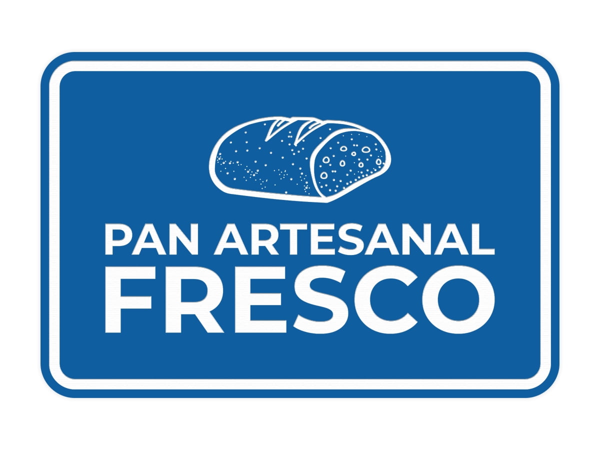 Signs ByLITA Classic Framed Pan Artesanal Fresco Door or Wall Sign ...