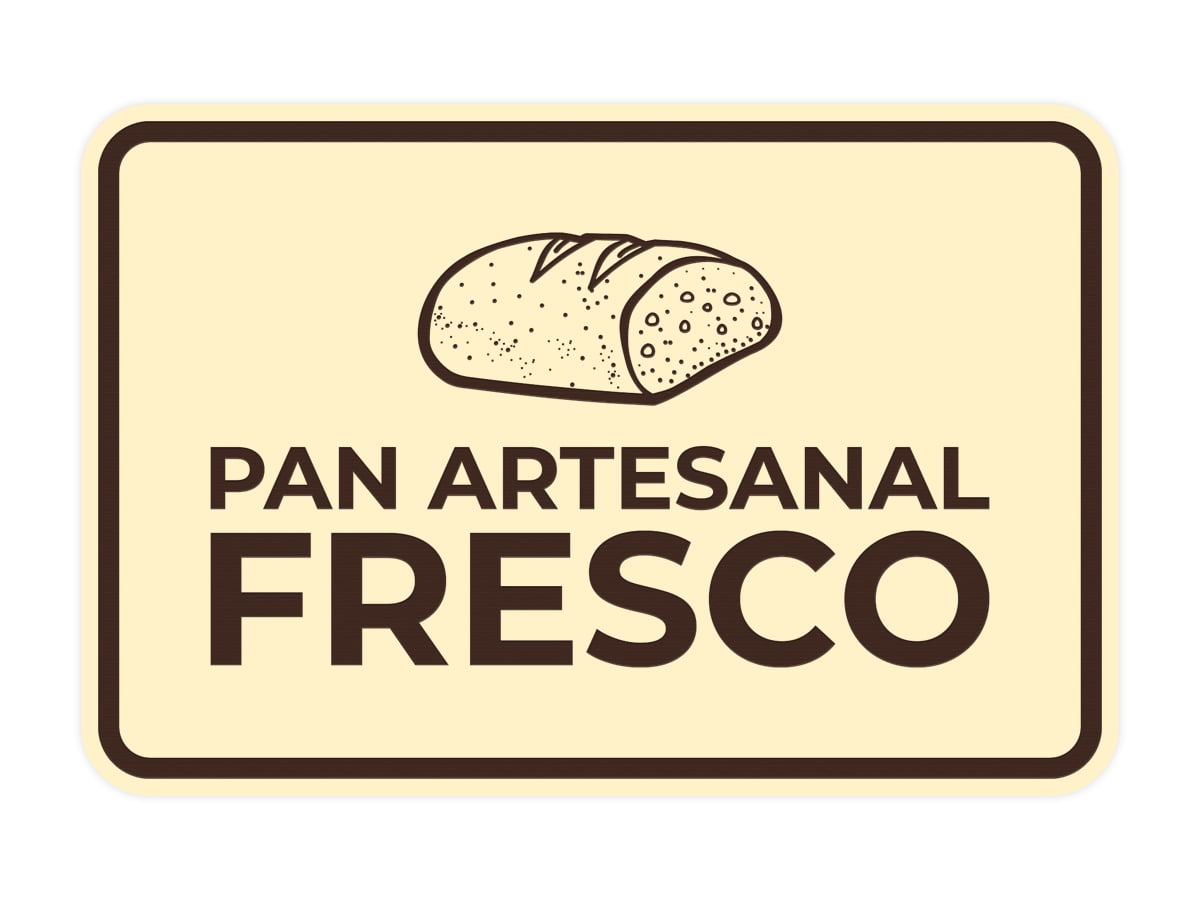 Signs ByLITA Classic Framed Pan Artesanal Fresco Door or Wall Sign ...