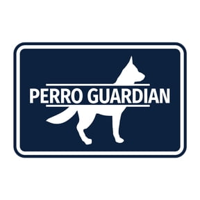 Signs ByLITA Classic Framed Perro Bravo Cuidado Graphic Spanish ...