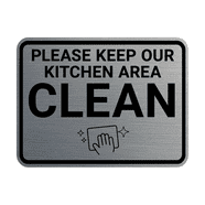 Signs ByLITA Classic Framed, Keep fridge door closed Sign (Ivory/Dark ...