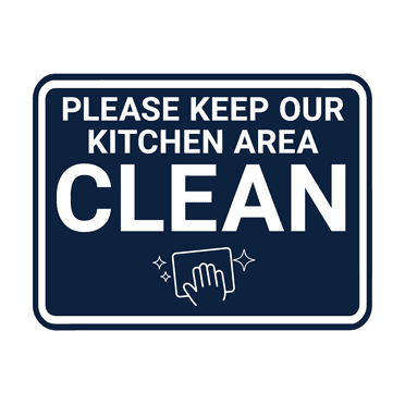 Classic Framed Please Keep Kitchen Clean Sign (White) - Large - Walmart.com