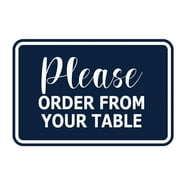 Fancy Please Wash Your Own Cups and Dishes Sign (Blue) - Small ...