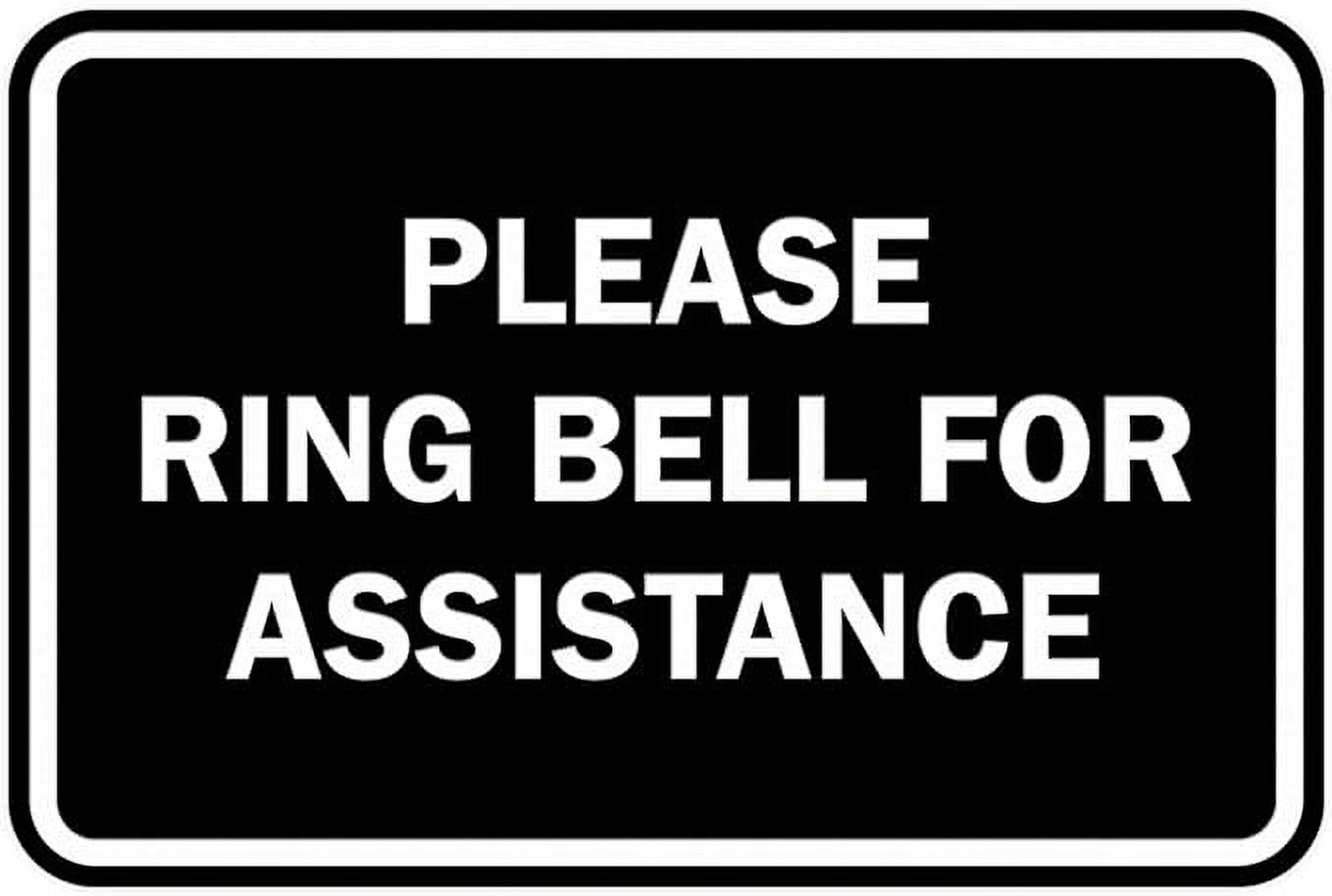 Signs Bylita Classic Framed Please Ring Bell For Assistance Wall Or