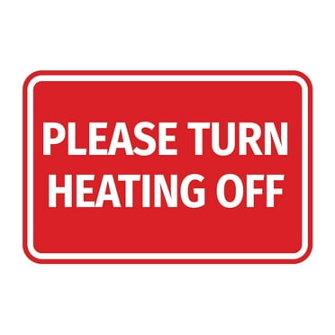 Signs ByLITA Classic Framed Please Turn the A/C Off When Not In Use ...