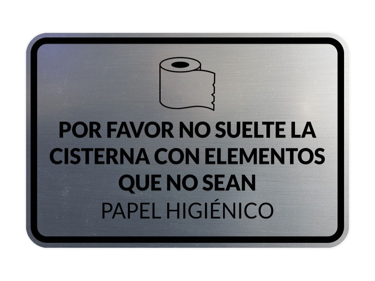 Signs ByLITA Classic Framed Por favor no suelte la cisterna con ...