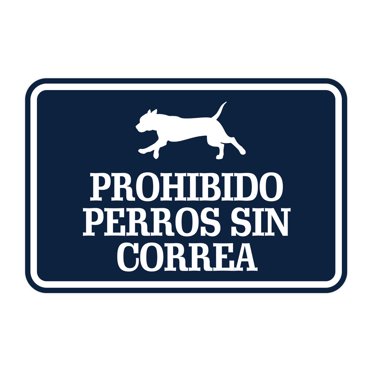 Signs ByLITA Classic Framed Perro Bravo Cuidado Graphic Spanish ...