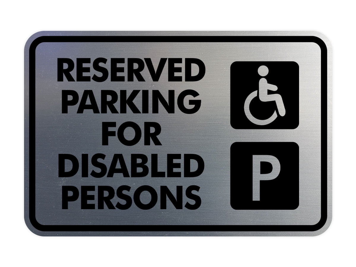 Signs ByLITA Classic Framed Reserved Parking for Disabled Persons Sign ...