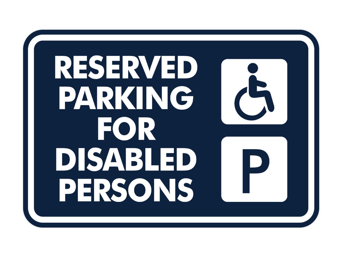 Signs ByLITA Classic Framed Reserved Parking for Disabled Persons Sign ...