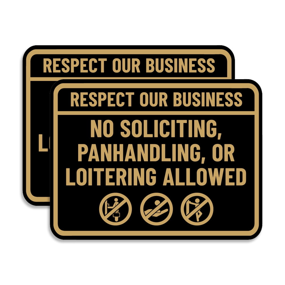 Signs ByLITA Classic Framed Respect Our Business: No Soliciting ...