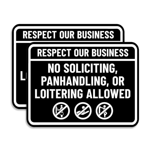 Signs ByLITA Classic Framed Respect Our Business: No Soliciting ...