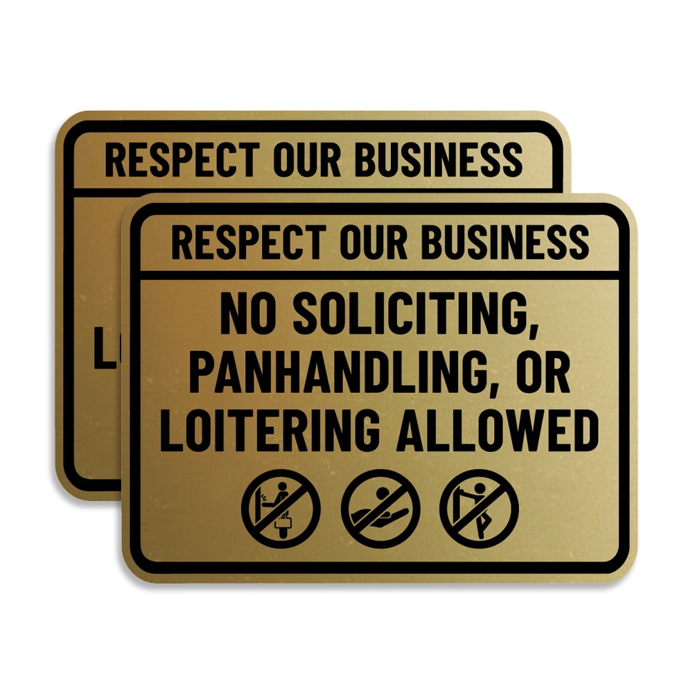 Signs ByLITA Classic Framed Respect Our Business: No Soliciting ...