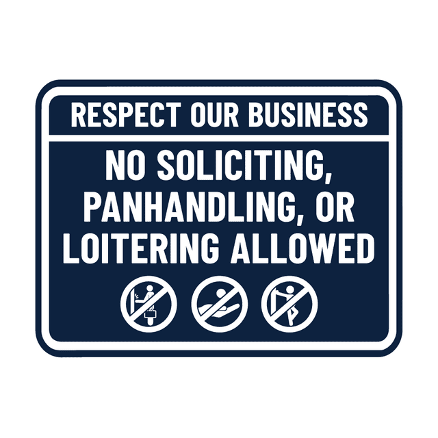 Signs ByLITA Classic Framed Respect Our Business: No Soliciting ...