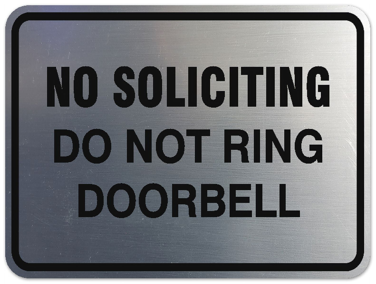 Signs ByLITA Classic Framed NO SOLICITING DO NOT RING DOORBELL Door or ...