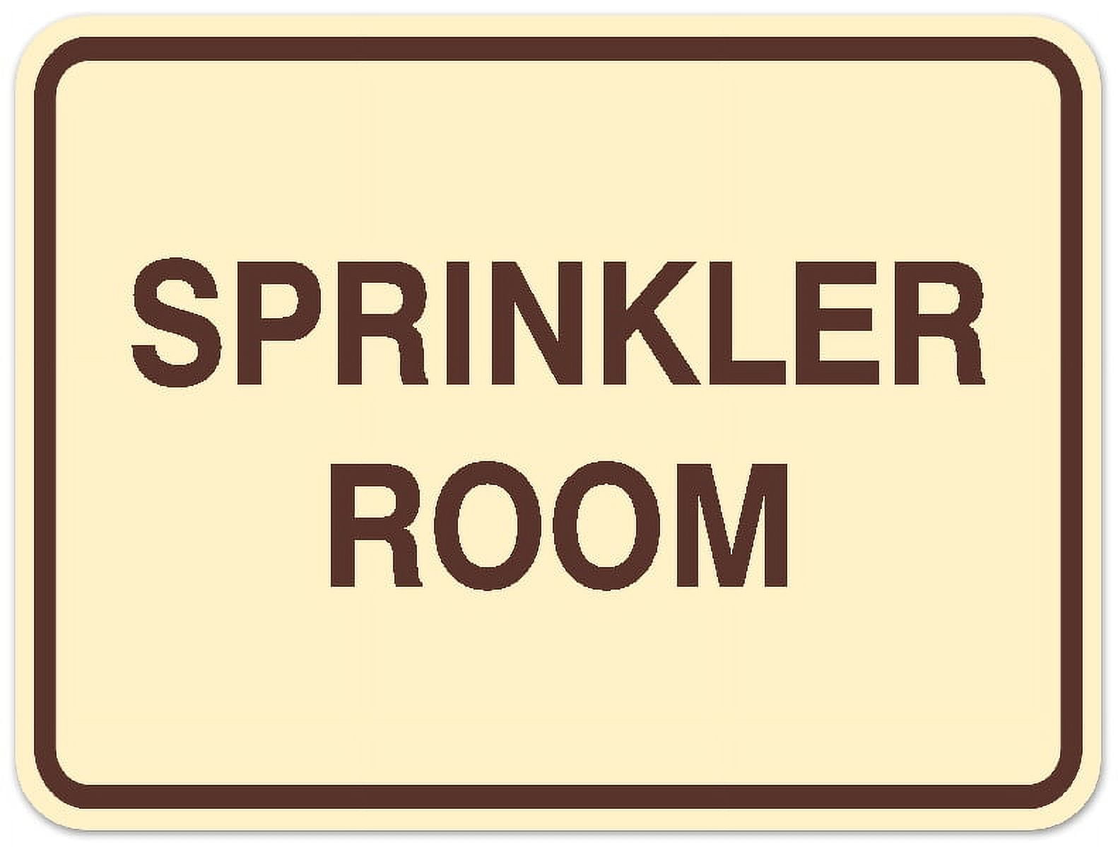 Signs ByLITA Classic Framed SPRINKLER ROOM Door or Wall Sign Durable ...