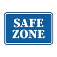 Signs ByLITA Classic Framed, Safe Zone Sign (Blue) - Small - Walmart.com