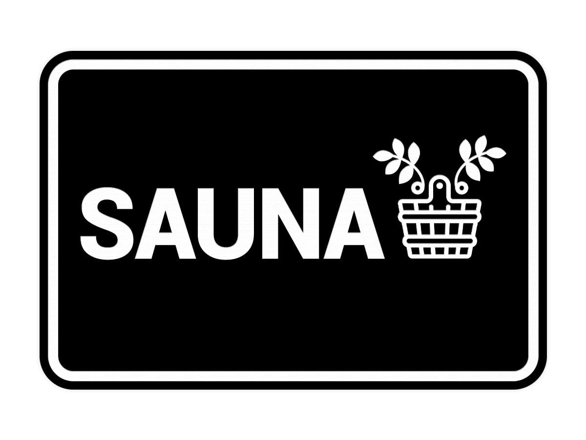 Signs ByLITA Classic Framed Sauna Sign (Black) - Small - Walmart ...