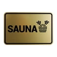 Signs ByLITA Classic Framed Sauna Sign (Brushed Gold) - Small - Walmart.com