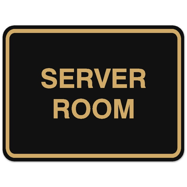 Signs ByLITA Classic Framed Server Room Sign | Durable Material ...