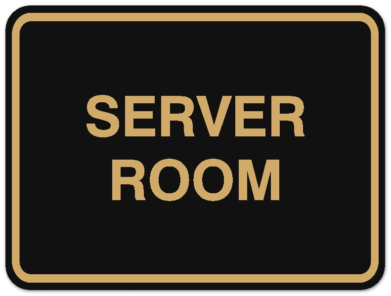 Signs ByLITA Classic Framed Server Room Sign | Durable Material ...