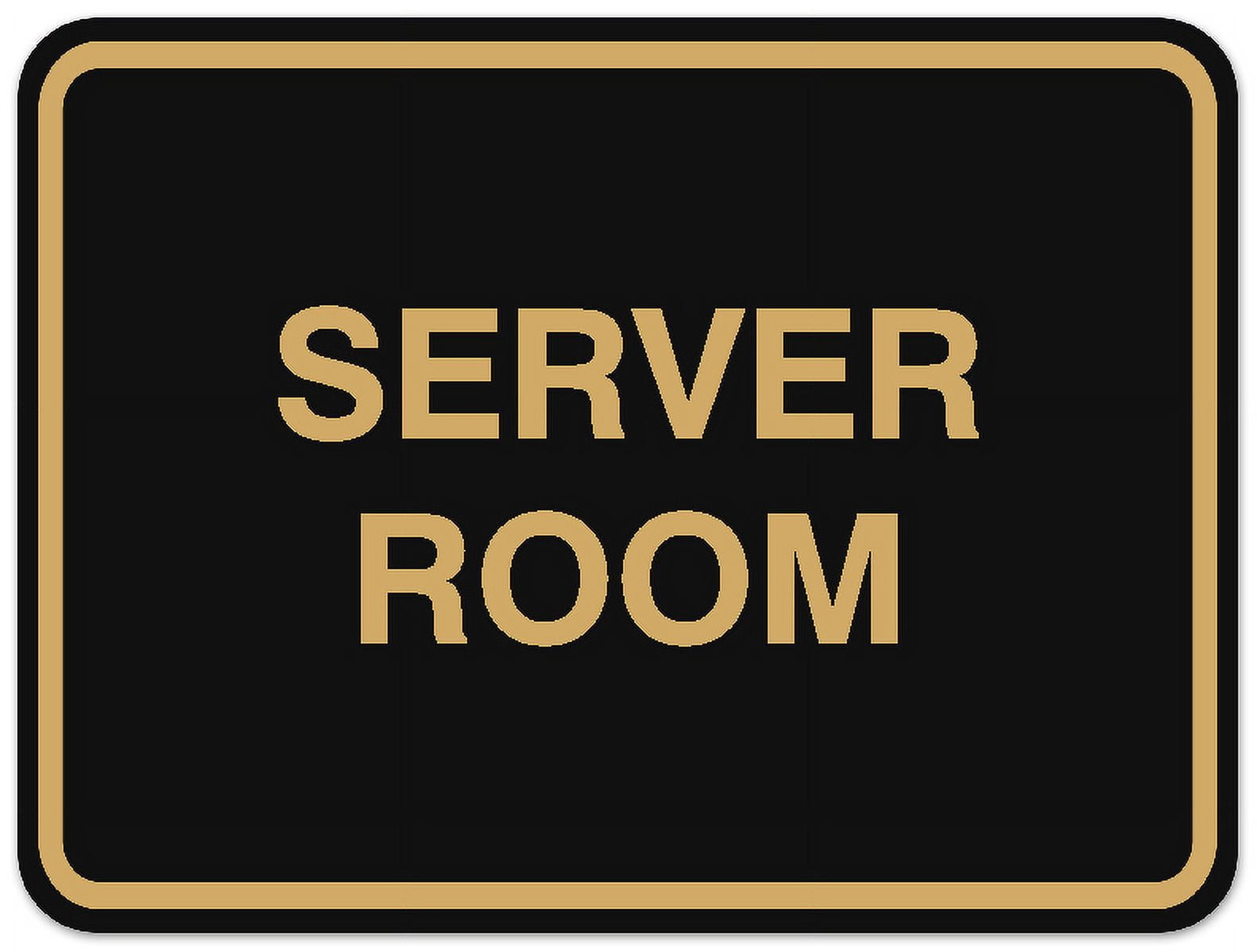 Signs ByLITA Classic Framed Server Room Sign | Durable Material ...