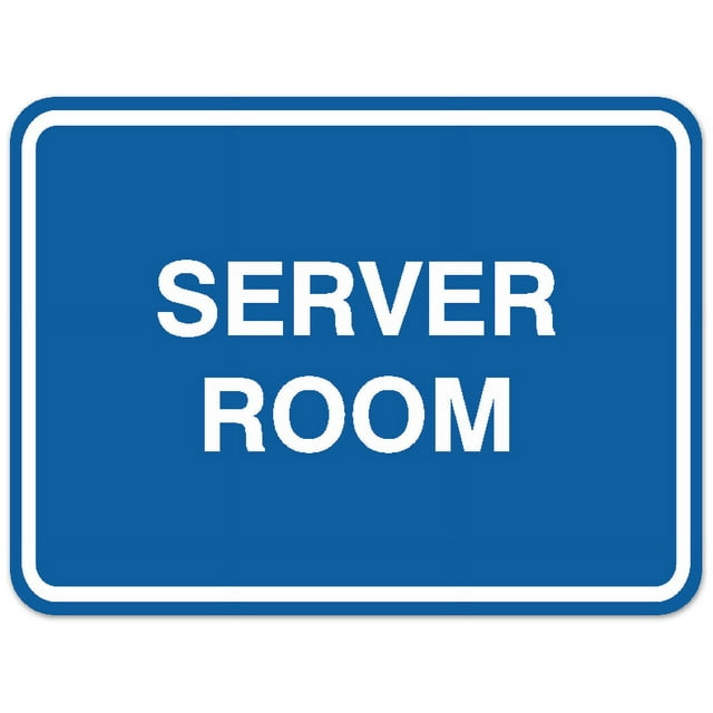 Signs ByLITA Classic Framed Server Room Sign | Durable Material ...