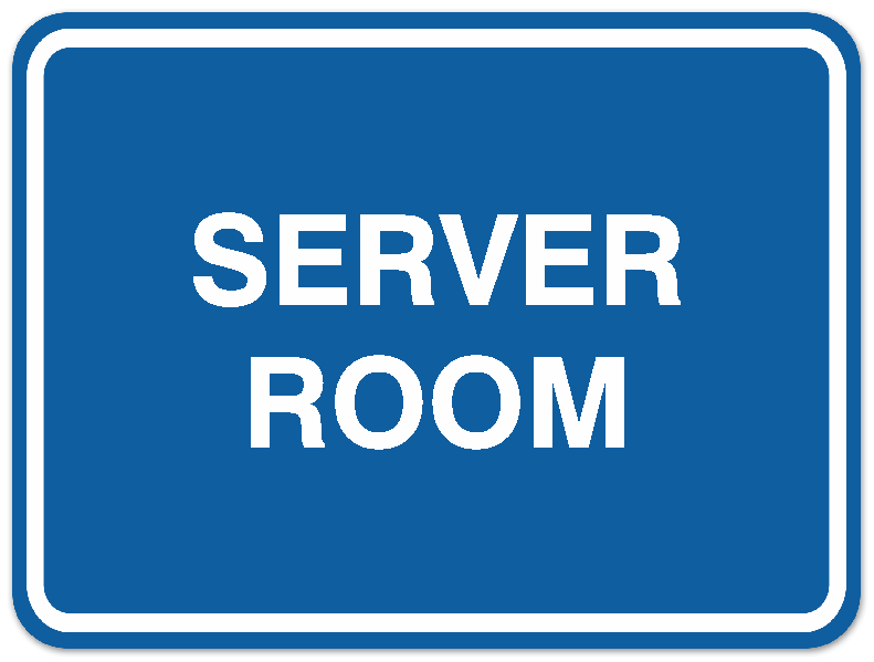 Signs ByLITA Classic Framed Server Room Sign | Durable Material ...