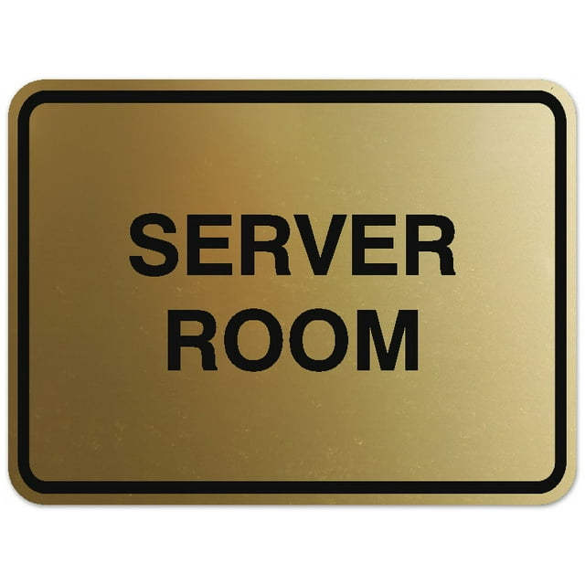 Signs ByLITA Classic Framed Server Room Sign | Durable Material ...
