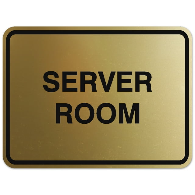 Signs ByLITA Classic Framed Server Room Sign | Durable Material ...