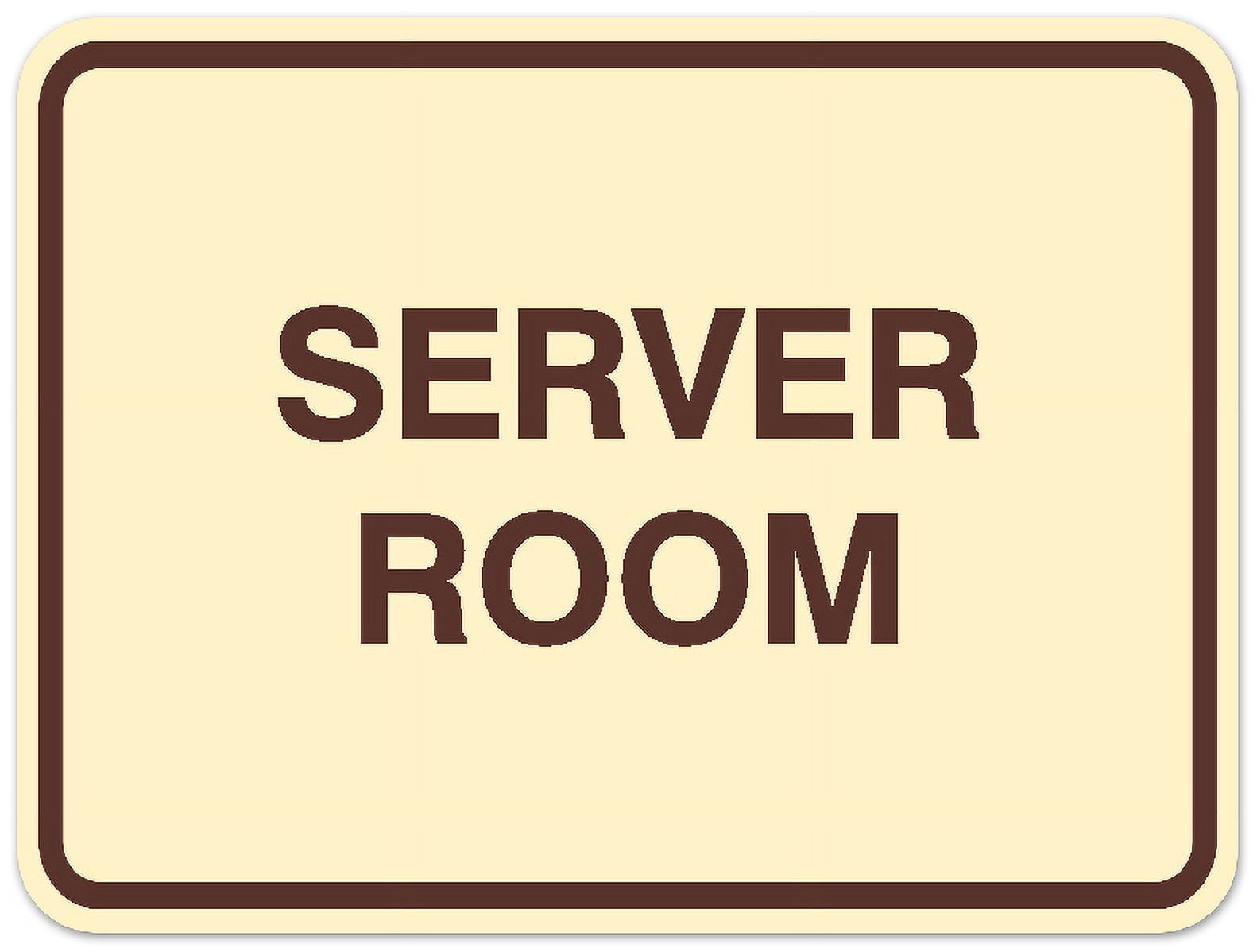 Signs ByLITA Classic Framed Server Room Sign | Durable Material ...