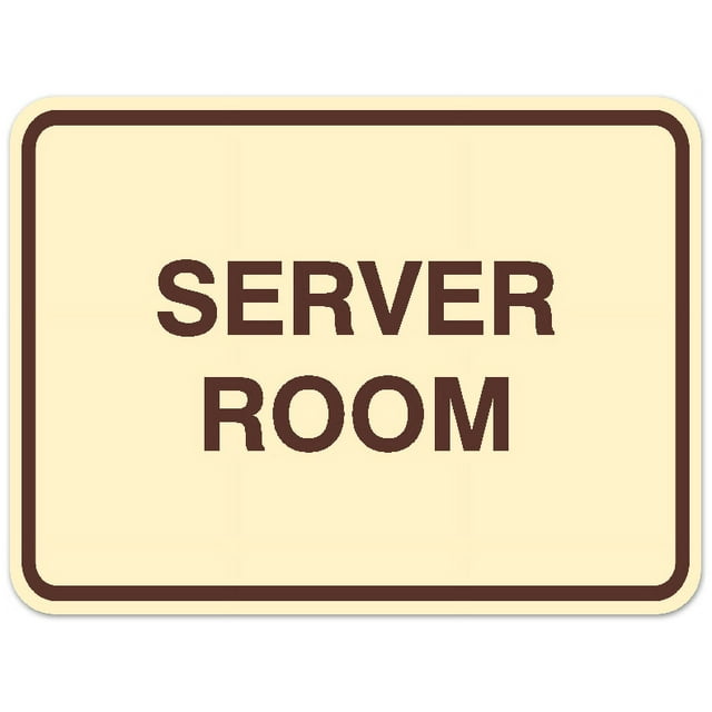 Signs ByLITA Classic Framed Server Room Sign | Durable Material ...